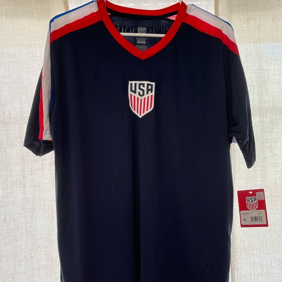 USA | Shirts | Usa Soccer National Team Navy Jersey Soccerfootball ...